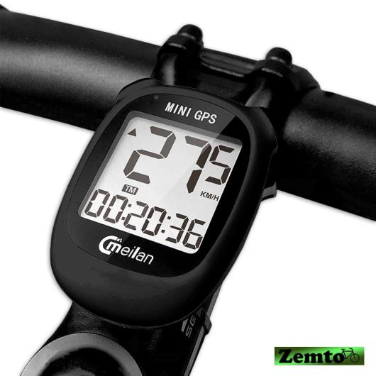 Zemto - Fahrrad Tacho mit GPS, kleiner Computer USB