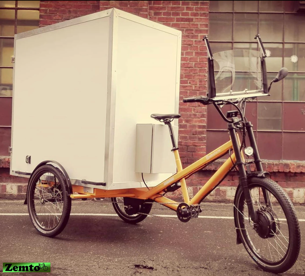 Zemto - Lastenrad mit Transportbox, Lastenrad mit Box, Gewerbliches ...